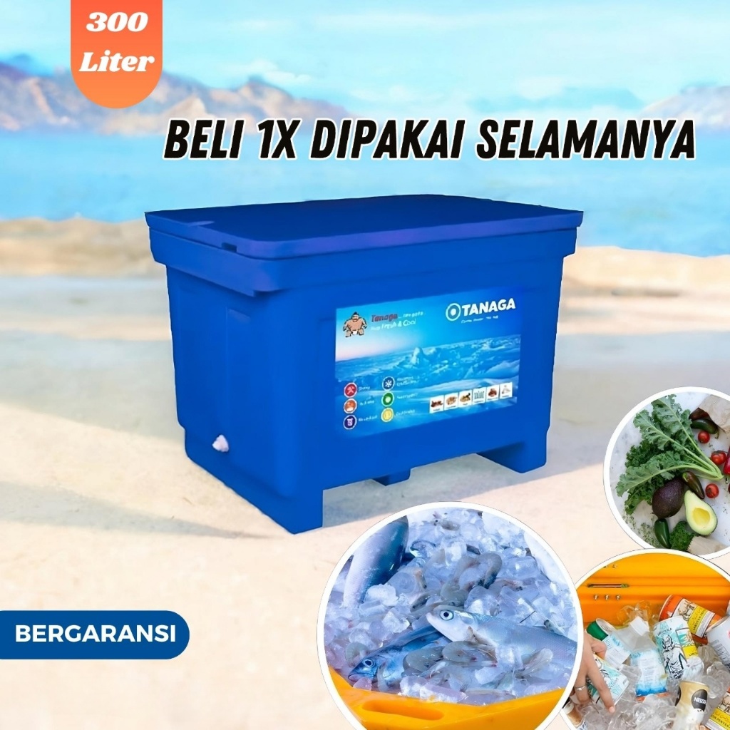 Jual Cooler Box Tanaga 300 Liter Termos Es Kotak Tempat Es Batu Daging ...