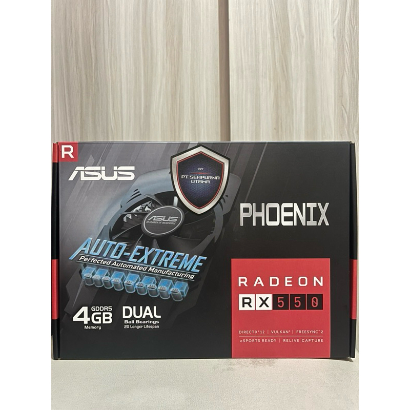 Jual ASUS RX 550 PHOENIX 4GB DDR5 VGA CARD AMD RADEON | Shopee Indonesia