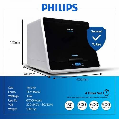 Jual Philips Lampu UVC DiPHILIPS UV-C Disinfection System 48L - UVCC090 36W | Shopee Indonesia