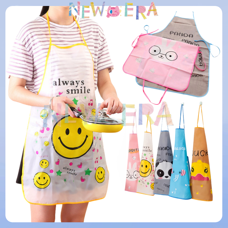 Jual NewEra Celemek Dapur Celemek Masak Karakter Apron Masak Anti Air ...