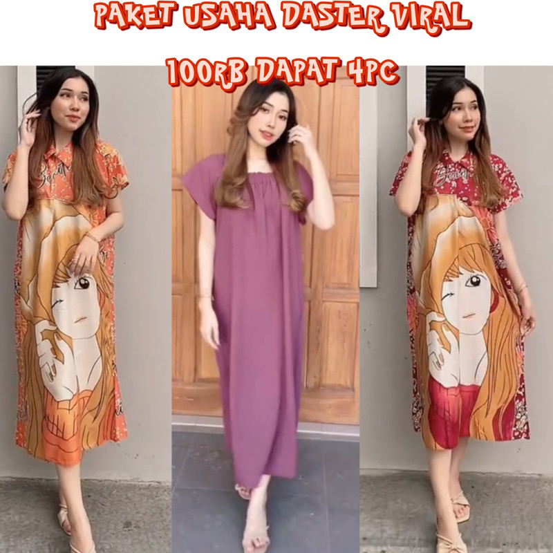 Jual PAKET USAHA Daster Fuji Crinkle | Daster Viral Karakter | Shopee ...