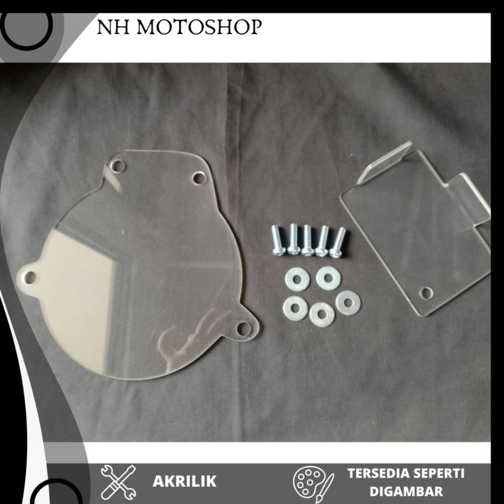 Jual COVER CVT AEROX NEW AKRILIK TUTUP COVER CVT AEROX NEW FREE BAUT ...