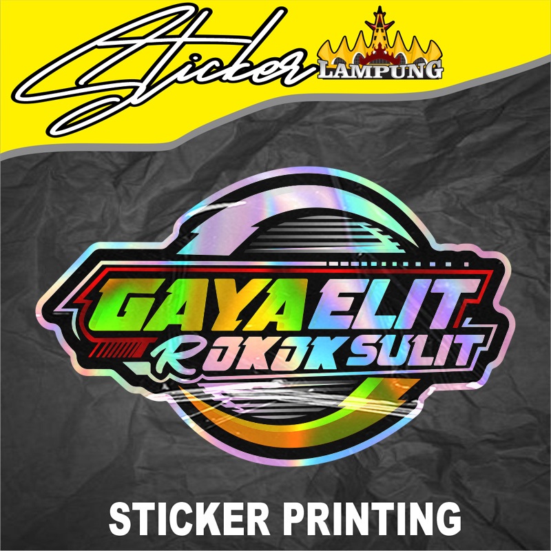 Jual Stiker gaya elit rokok sulit stiker printing keren | Shopee Indonesia
