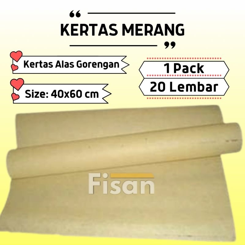 Jual 20 Lembar Kertas Merang Alas Gorengan 40x60 cm | Shopee Indonesia