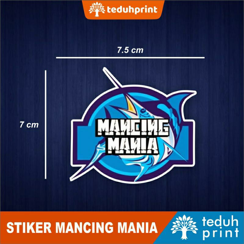 Jual Sticker Stiker MANCING MANIA / Stiker Logo Mancing Fishing ...