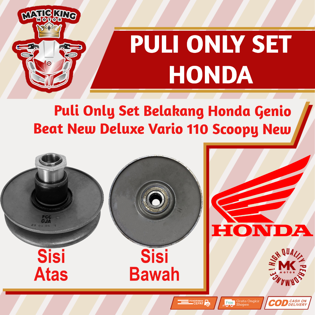 Jual Pully Pulley Puli Belakang Only Honda Beat Vario Genio Scoopy ...