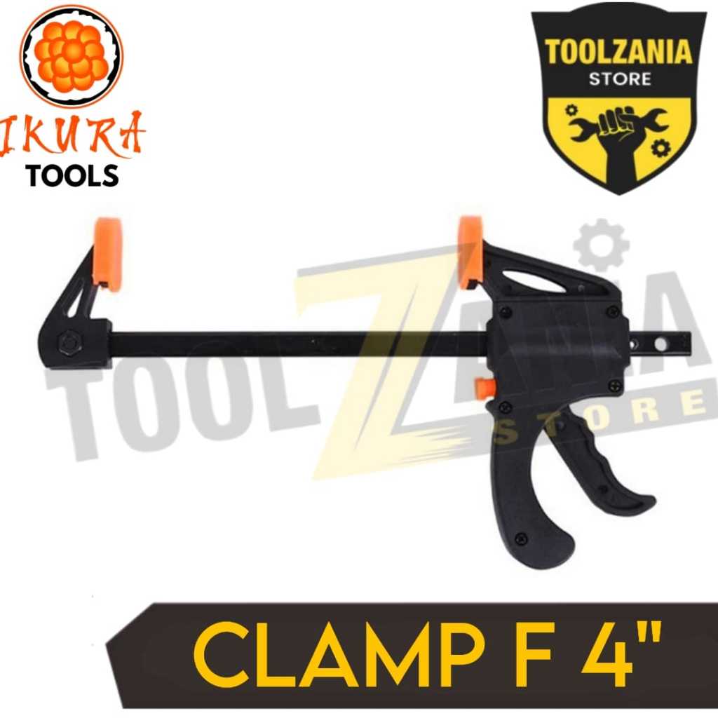 Jual Clamp F klem 4 inch catok klem kayu ratchet grip quick release 4 ...