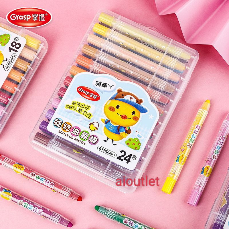 Jual Roller Oil Pastel Crayon Putar Grasp GYP60604 | Shopee Indonesia