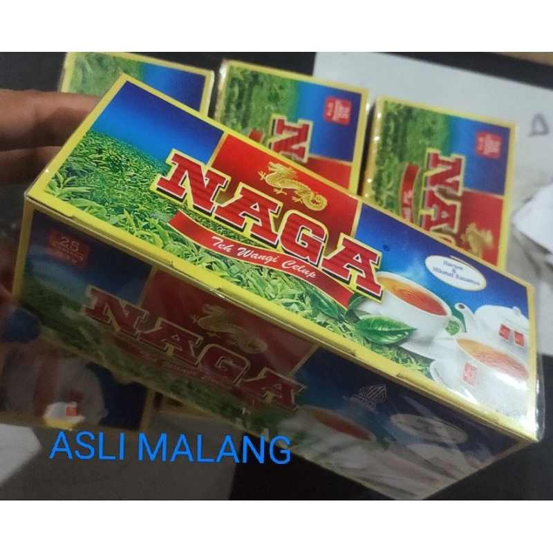 Jual Teh naga celub isi 25 kantong/teh cap naga(asli malang) | Shopee ...