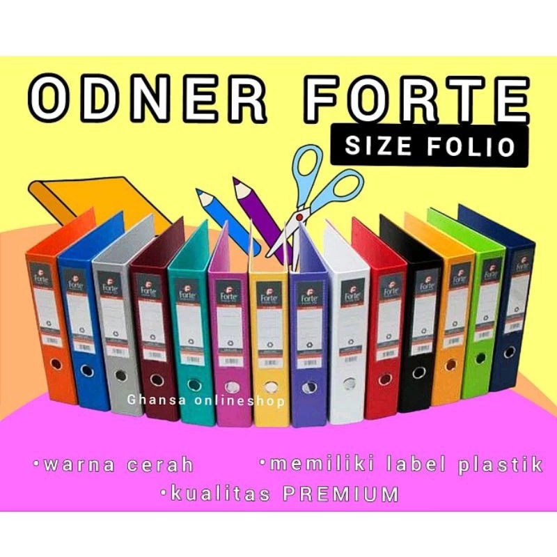 Jual Ordner Forte Folio/Ordner Murah F4/Ordner Forte Warna | Shopee ...