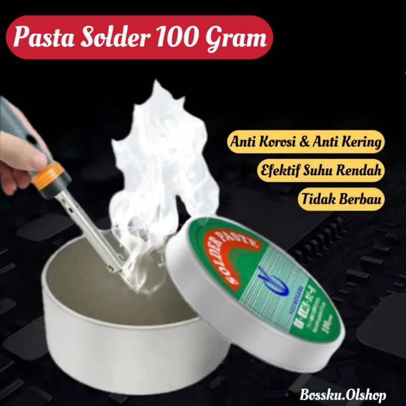 Jual Timah Solder Listrik 5M/10M/15M | Pasta Solder 100 Gram Soldering ...