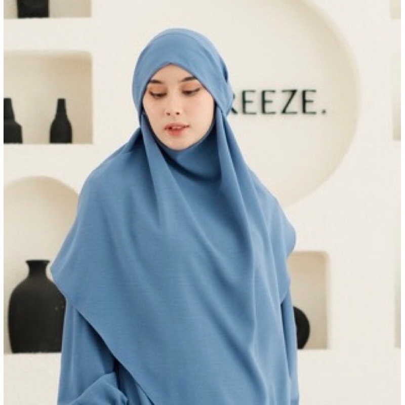 Jual French Khimar Syari Crinkle Airflow Premium Hijab Instan Syar'i ...