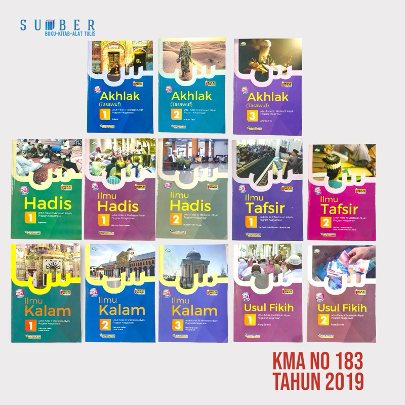 Jual Buku Madrasah Aliyah Keagamaan Kelas 10 11 12 - Kalam Fikih Hadis Hadis Tafsir Akhlak Aqila ...