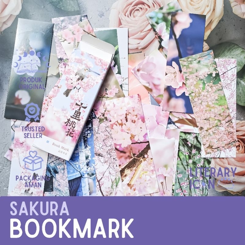 Jual Bookmark Paper - Pembatas Buku - Bunga Sakura | Shopee Indonesia