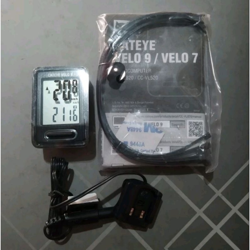 Jual speedometer CATEYE Velo 9 VL820 | Shopee Indonesia