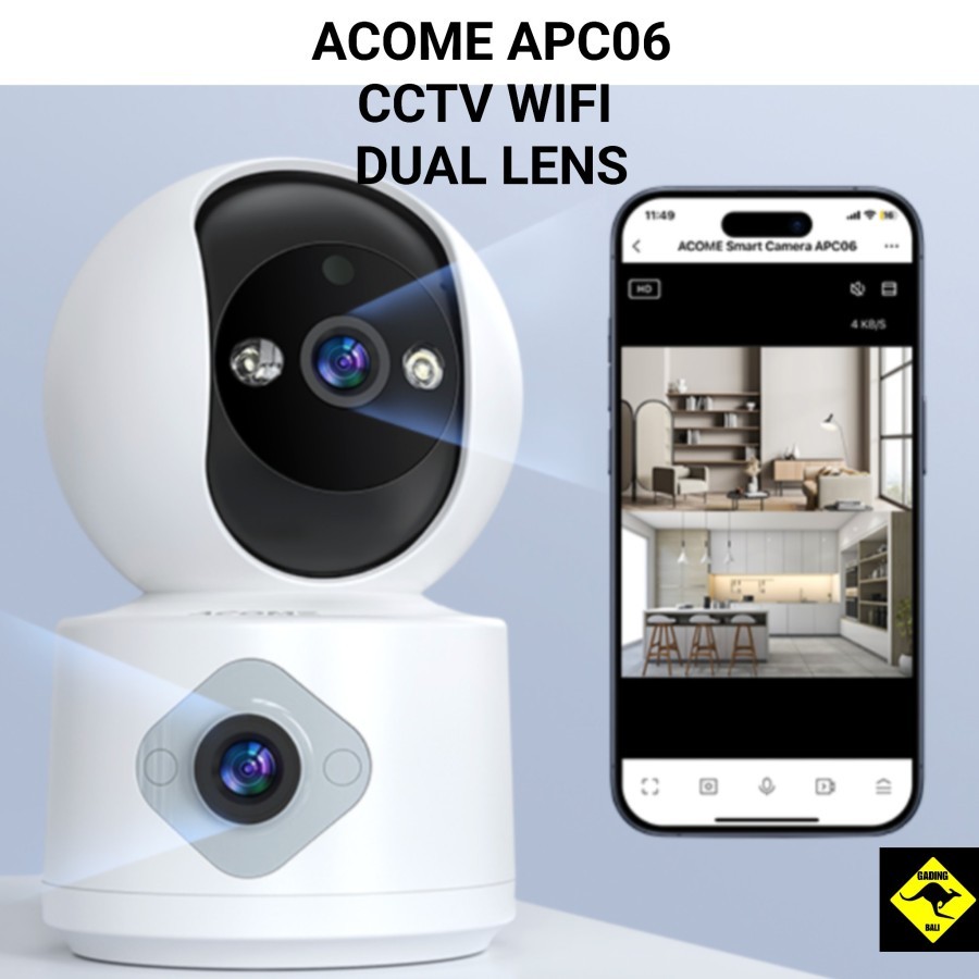 Jual Acome APC06 APC 06 CCTV WIFI DUAL LENS Smart PTZ Camera Full HD ...