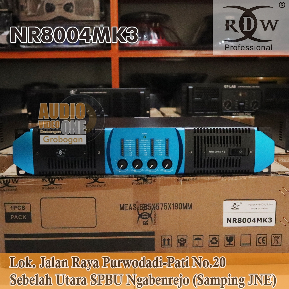 Jual Power RDW NR8004MK3 Class H 4 x 800 Watt Original Power Badak ...