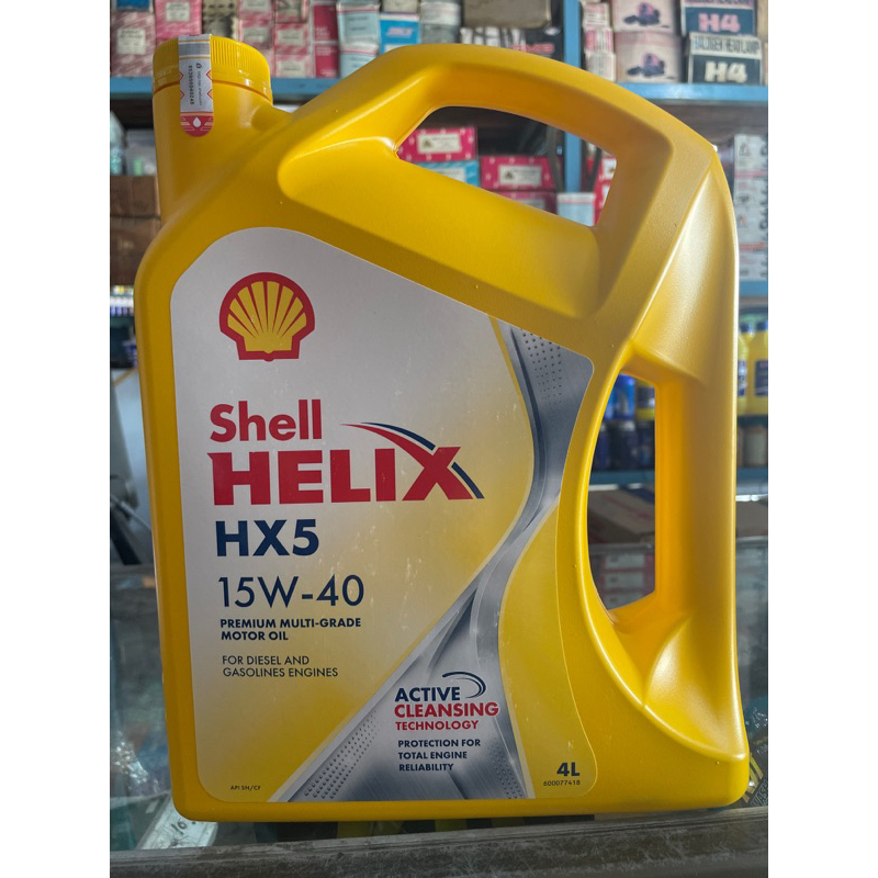 Jual Shell Helix Hx5 15w-40 4L Asli ada Barcode nya | Shopee Indonesia