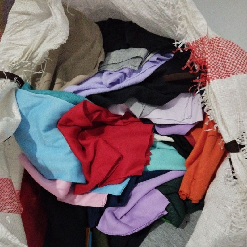 Jual Kain / Lap / Majun Warna Campur 1 Bal ( 25KG / 50KG ) | Shopee ...