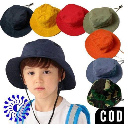 Jual Topi Rimba Anak Bahan Drill, Topi Hutan, Bucket Hat, Warna Lengkap ...