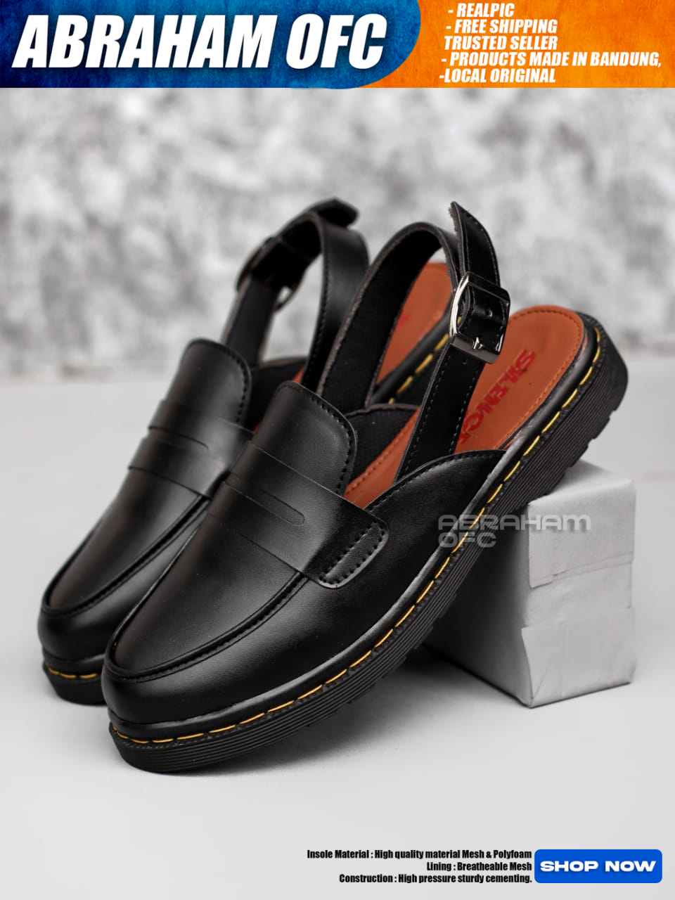 Jual ABRAHAM Sepatu Sendal Pria Casual Sandal Docmart Pria - Wanita ...