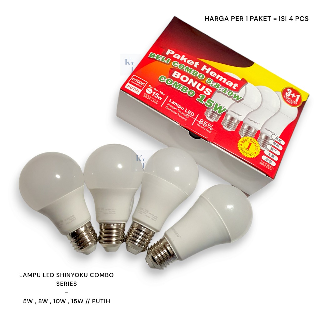 Jual Lampu Led Shinyoku 5 Watt 8 Watt 10 Watt 15 Watt Combo Series ...