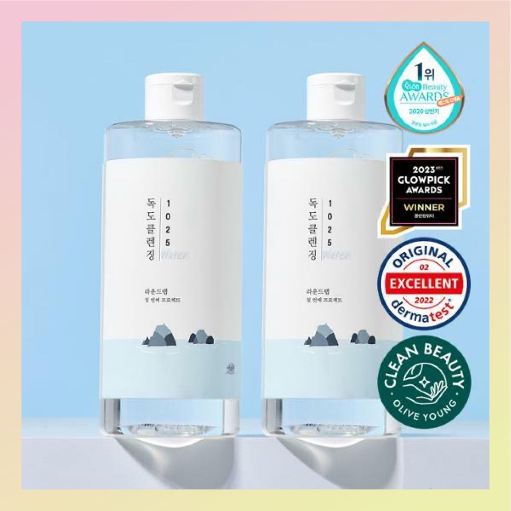 Jual ROUND LAB 1025 Dokdo Cleansing Water 400ml Special Set 1+1 (Original Olive Young Korea ...