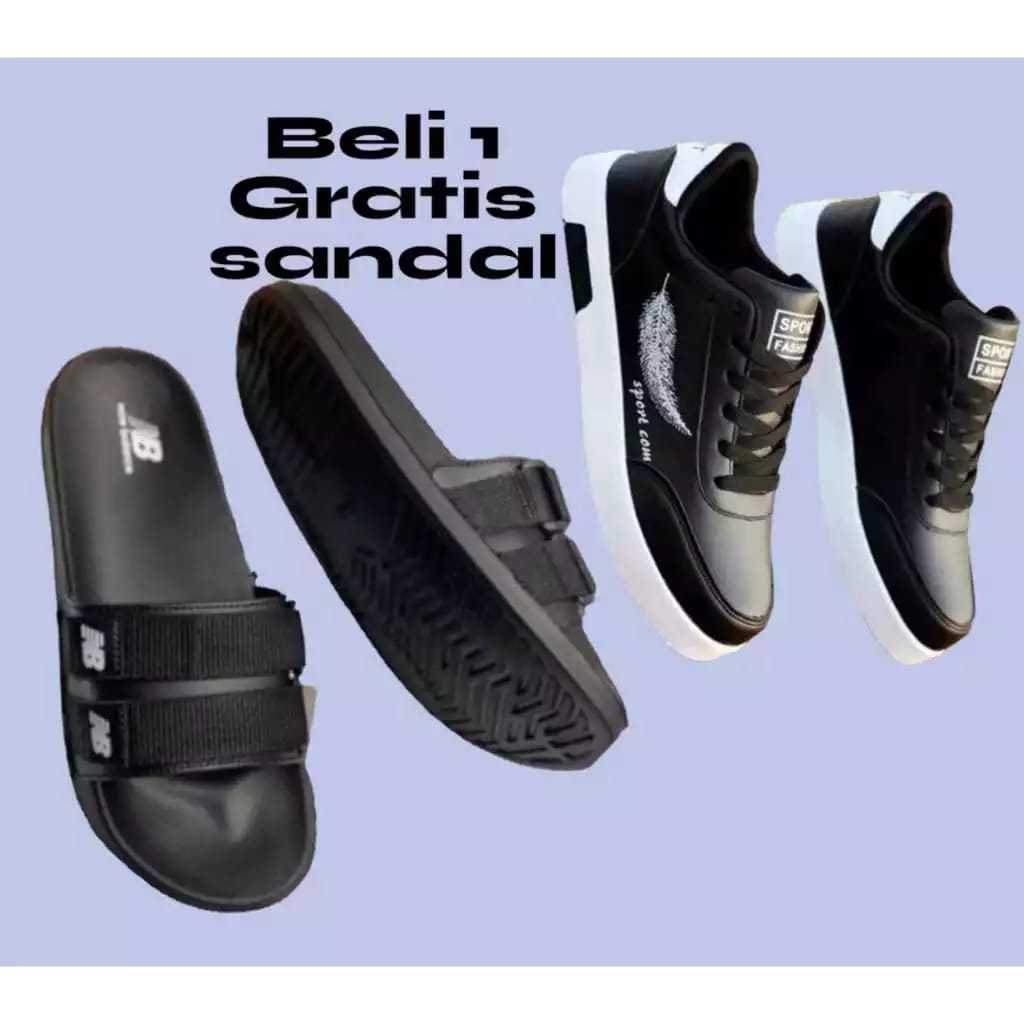 Jual Sepatu Sneakers pria sezi plat Daun Beli 1 Bonus Sadal pria model ...