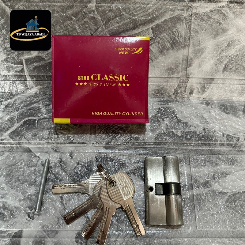 Jual KUNCI SILINDER CLASSIC 60mm / CYLINDER PINTU JANTUNG ANAK KUNCI | Shopee Indonesia