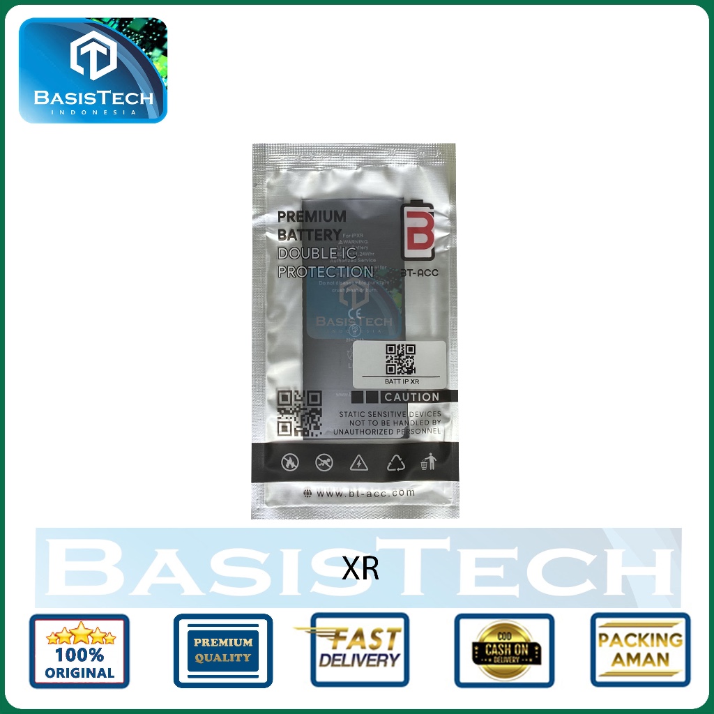 Jual BATERAI FOR IPHONE XR BT-ACC BASISTECH DOUBLE IC POWER PROTECTION ...