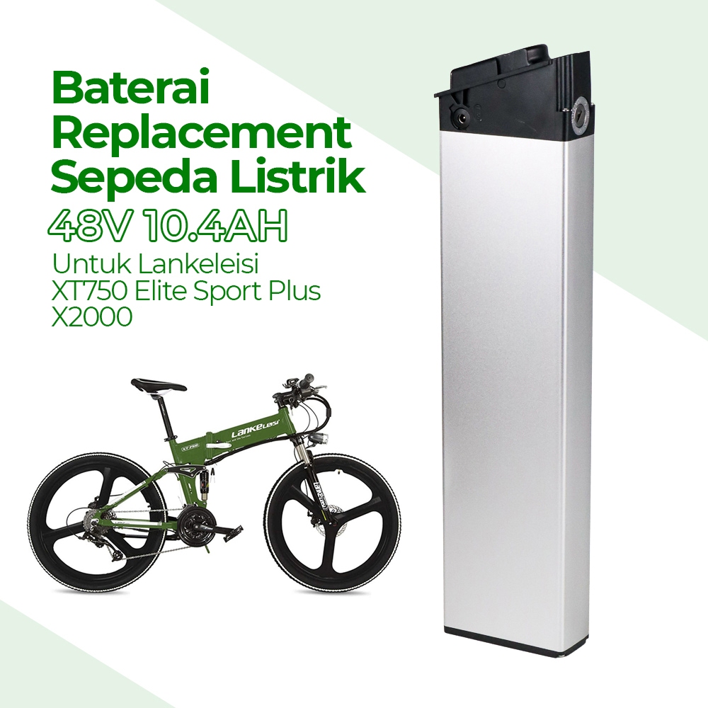 Jual Baterai Sepeda LANKELEISI ORIGINAL 48V 10.4AH FOR XT750, XT600 ...