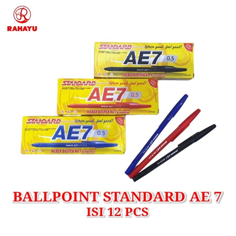 Jual BALLPOINT STANDARD AE7 (ISI 12 PCS) | Shopee Indonesia