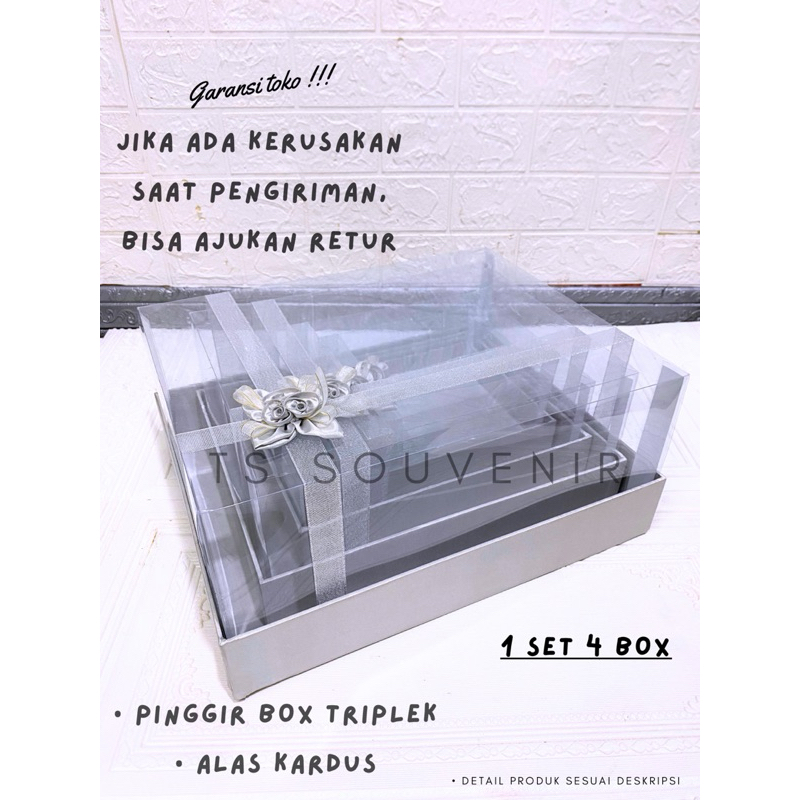Jual BOX SESERAHAN / HANTARAN / BOX HAMPERS / KOTAK KADO TUTUP MIKA 1 ...