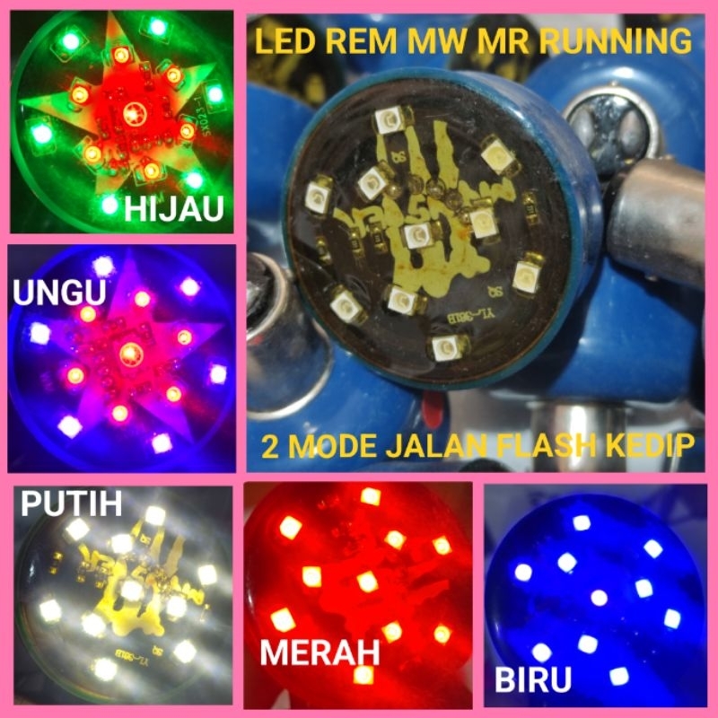 Jual LED REM MW MR RUNNING 2 MODE jalan flash kedip lampu stop belakang ...