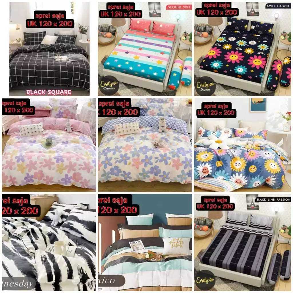Jual SPREI UKURAN 120X200 SPREI SINGLE BED BAHAN KATUN HALUS ( SPREI ...