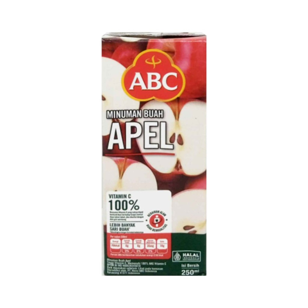 Jual Minuman ABC minuman buah Apel 250 ml | Shopee Indonesia