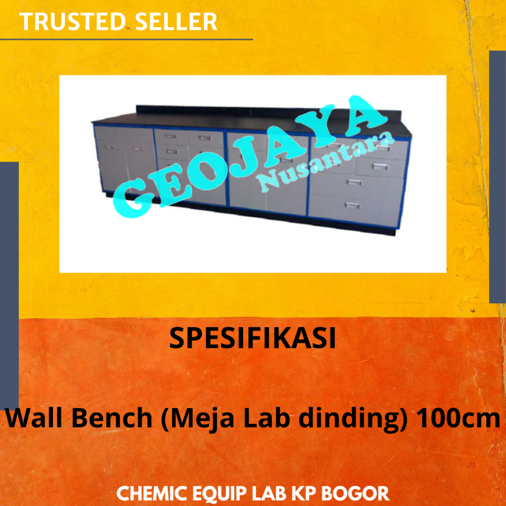Jual Wall Bench 100cm/ Meja Lab dinding 100cm | Shopee Indonesia