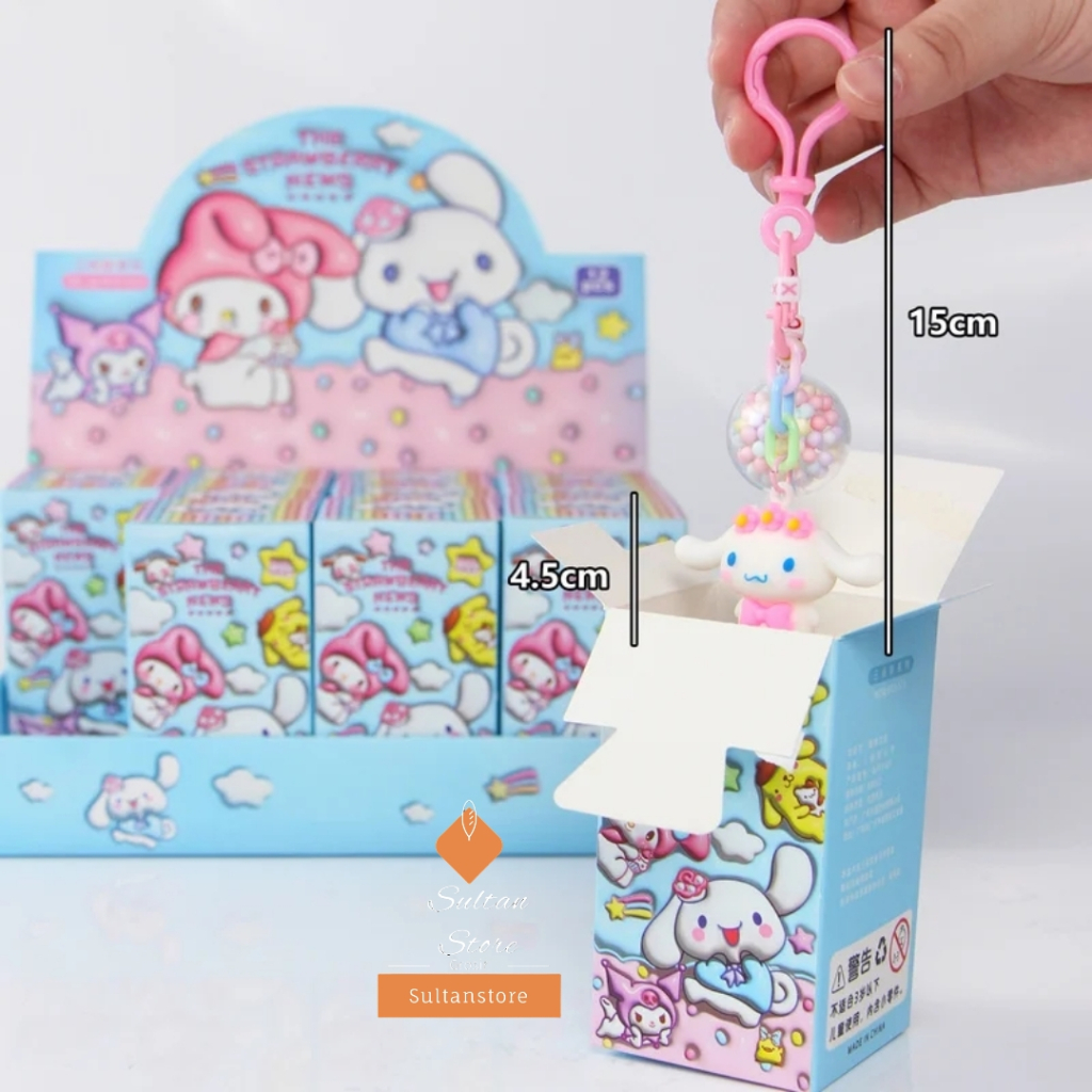 Jual PAKET USAHA 12 PCS Blind box Gantungan kunci MINIFIGURE, sanrio ...