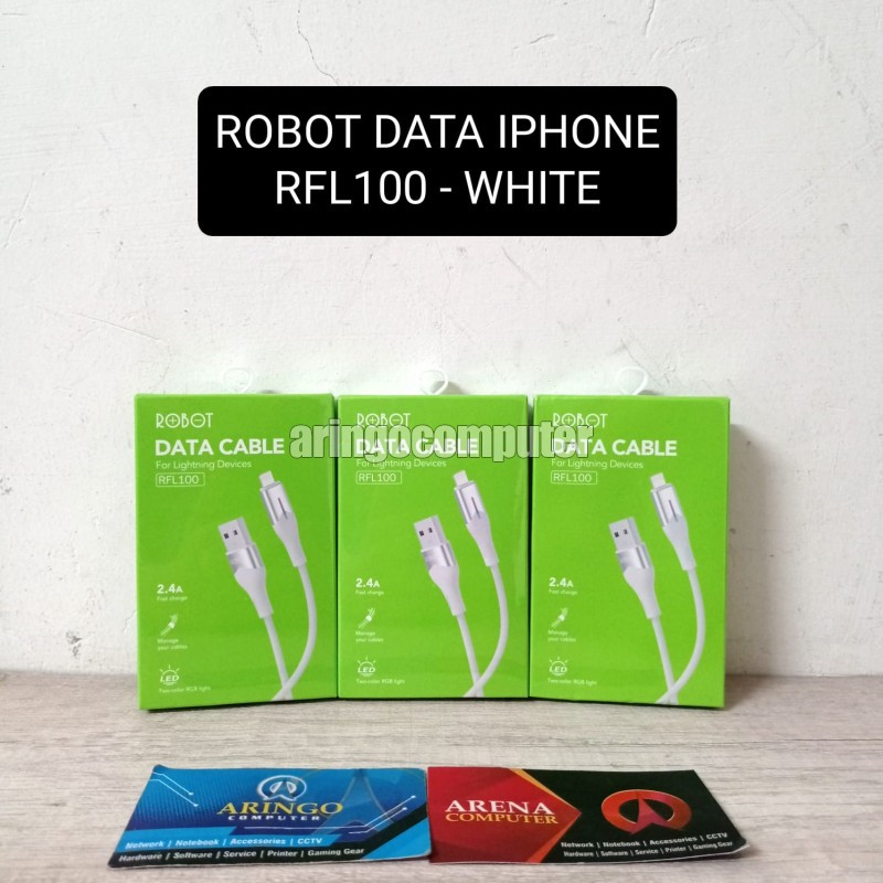 Jual Cable ROBOT DATA IPHONE RFL100 - WHITE | Shopee Indonesia