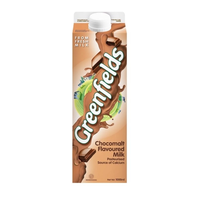 Jual Greenfields fresh milk chocolate milk 1000 mL (1 Liter) /susu segar | Shopee Indonesia