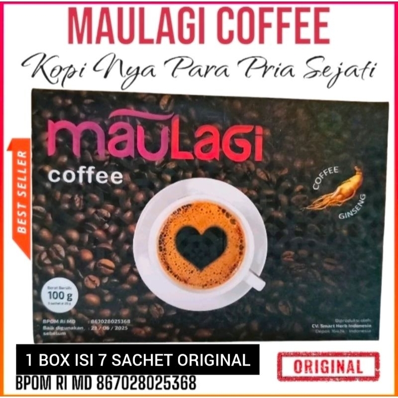 Jual KOPI MAULAGI COFFE KESEHATAN STAMINA KUAT 1 BOX ISI 7 SACHET | Shopee Indonesia