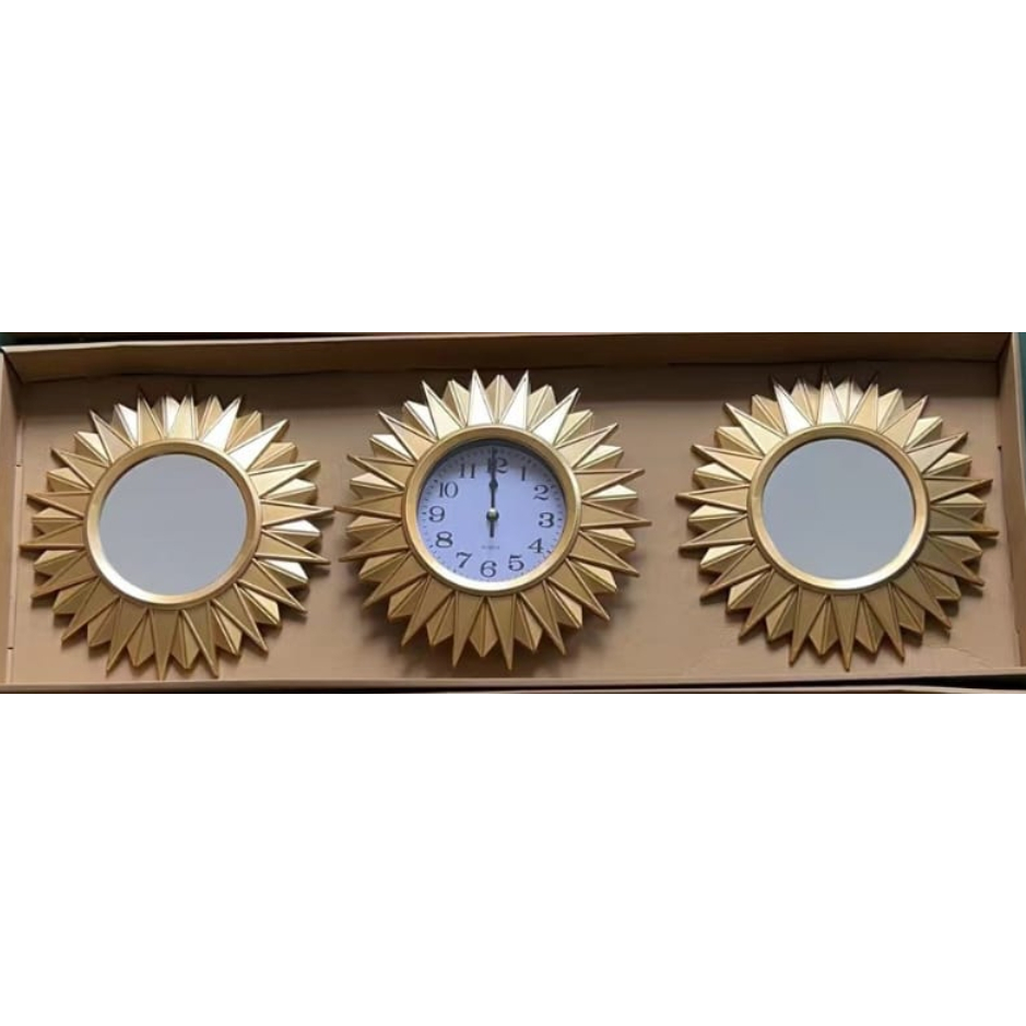 Jual (WAJIB CEKOUT BUBBLE&KARDUS) Jam Dinding Sultan Set Isi 3 Wall ...