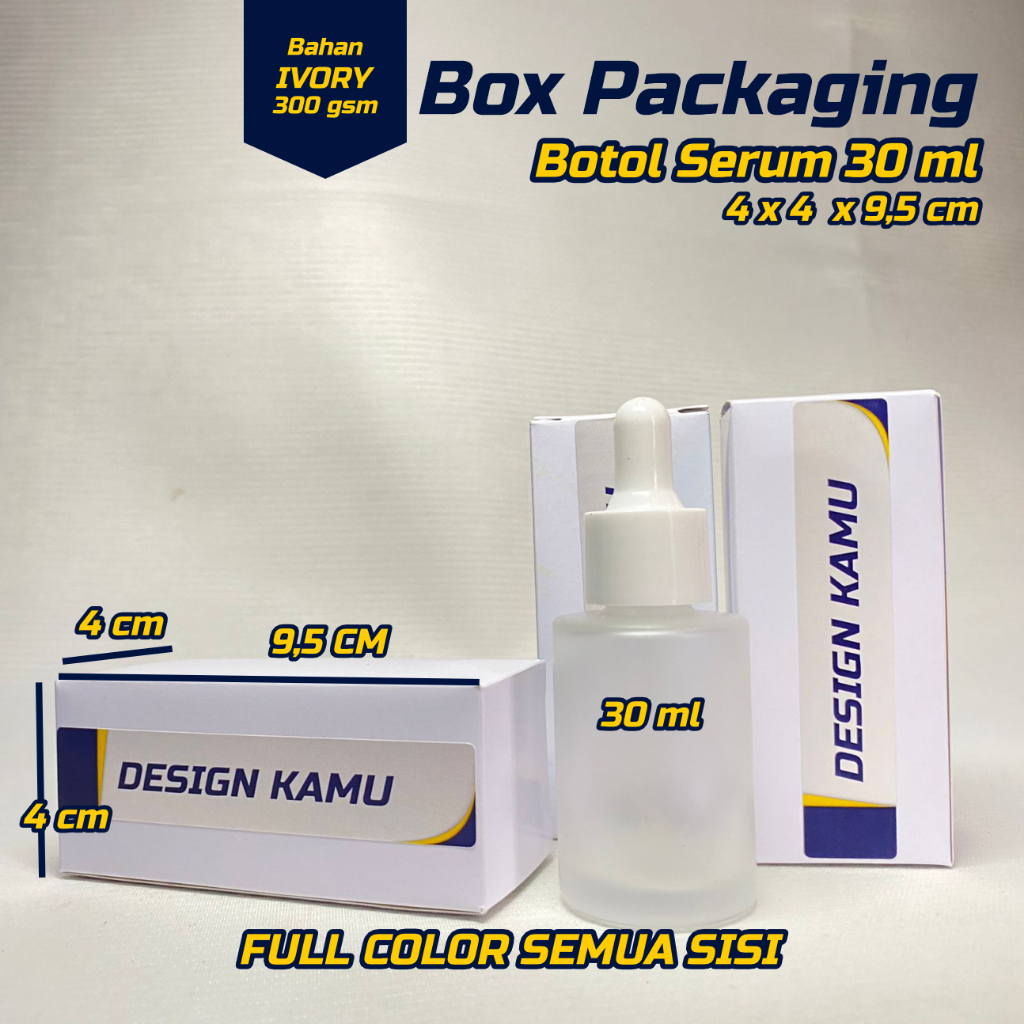 Jual box packaging botol serum 30 ml / kardus botol serum custom / box ...