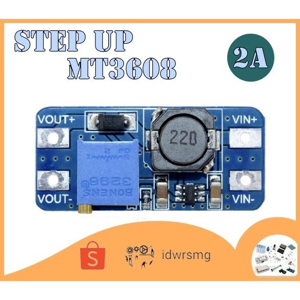 Jual MT3608 DC-DC 2A Step Up Boost Converter Module Power Supply MT 3608 | Shopee Indonesia