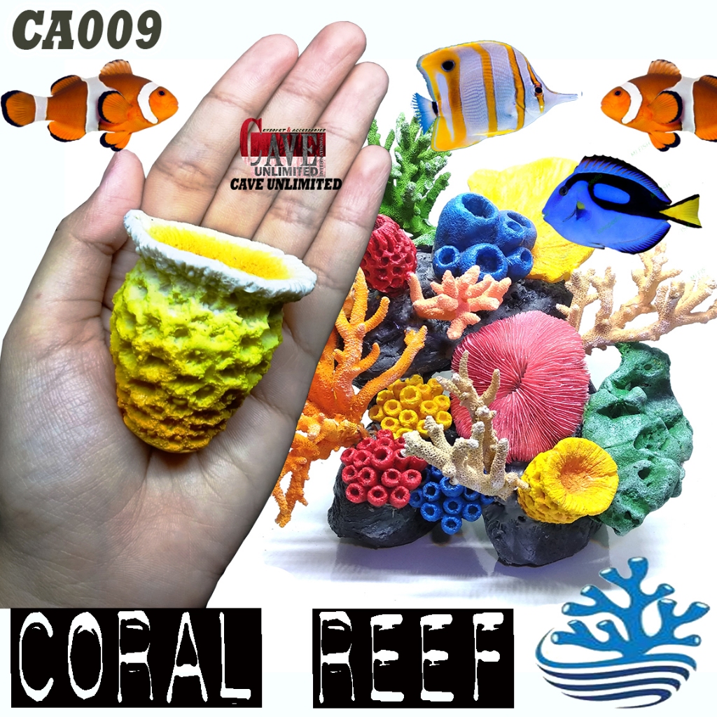 Jual CA009 CORAL ARTIFICIAL BUATAN TERUMBU KARANG ANEMON LAUT RESIN ...