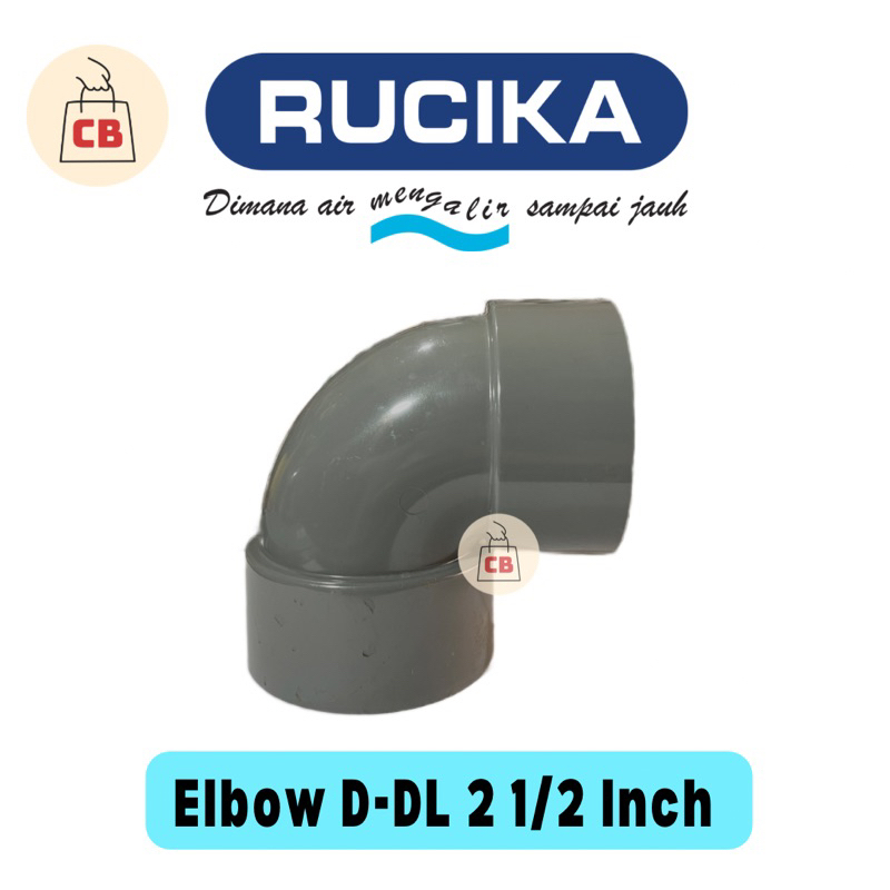 Jual Knee AW Elbow D-DL 2 1/2 Inch Fitting Pipa PVC RUCIKA | Shopee Indonesia