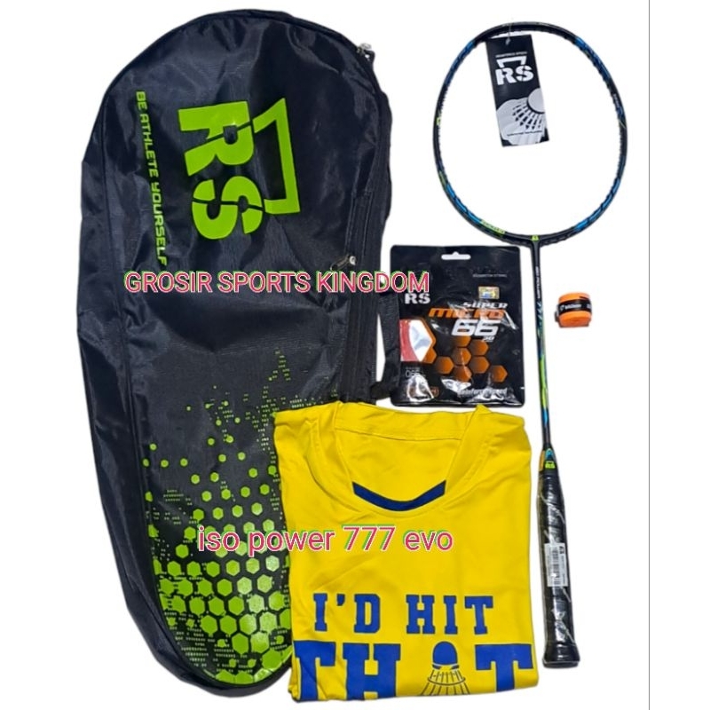 Jual RAKET BADMINTON RS ISO POWER 777 EVO ORIGINAL | Shopee Indonesia