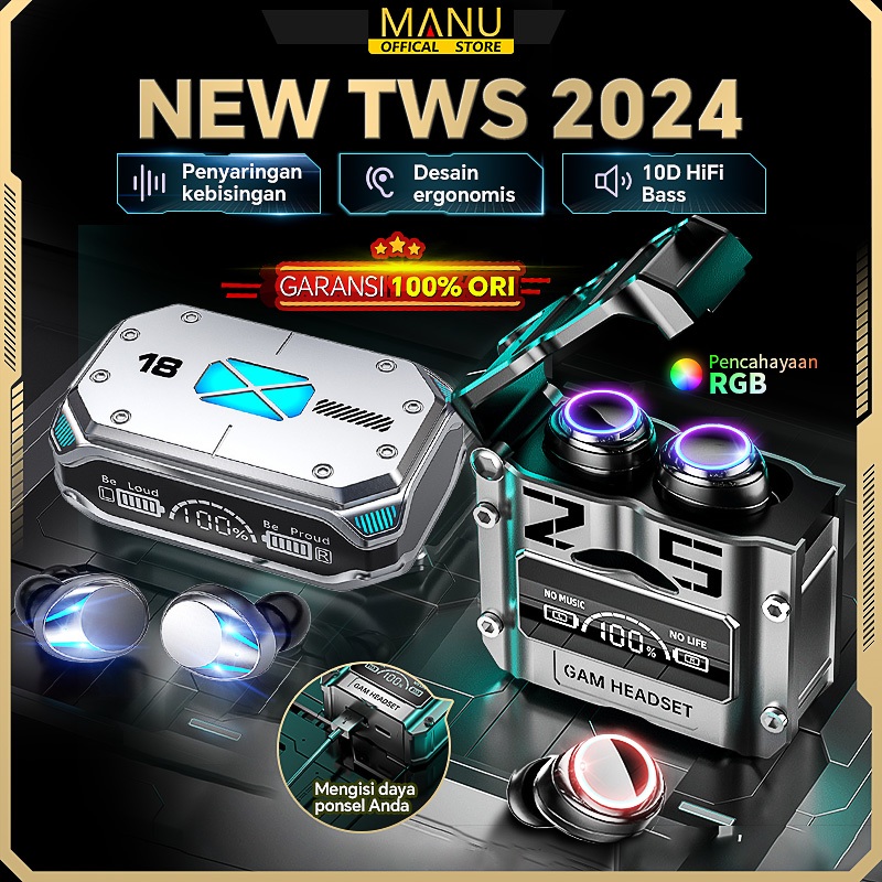 Jual TWS Terbaru M41/M25 Wireless Bluetooth Headphones Full Bass Stereo ...