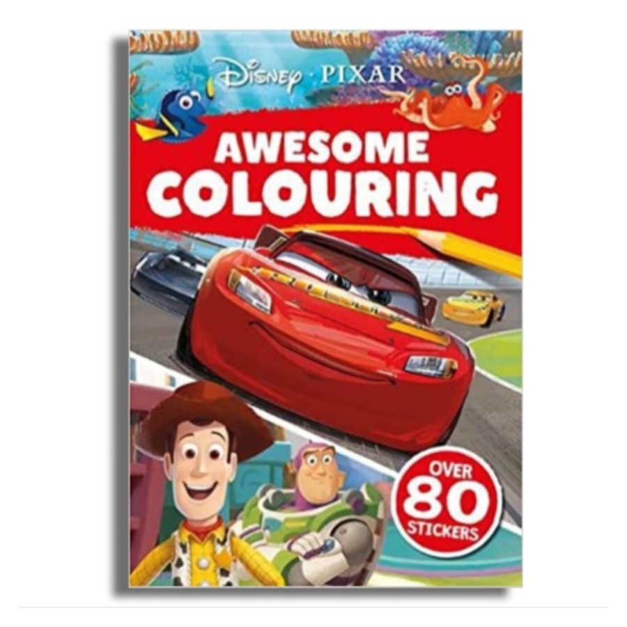 Jual Buku Mewarnai Activity Sticker Book Disney Pixar Cars Awesome ...