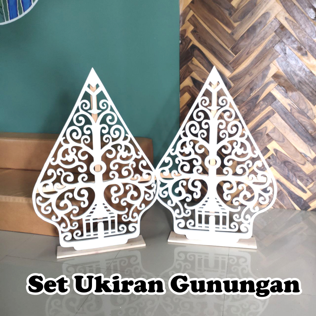 Jual Ukiran Gunungan 80 cm Dekorasi Gunungan Wayang Backdrop gunungan ...
